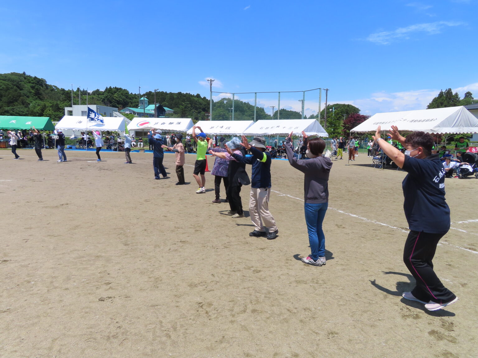 第16回登米市石越地区市民体育祭を4年ぶりに開催しました。 石越公民館